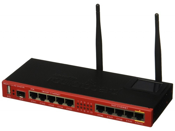 Wi-Fi роутер MikroTik RouterBoard RB2011UiAS-2HnD-IN / RB2011UAS-2HnD ...