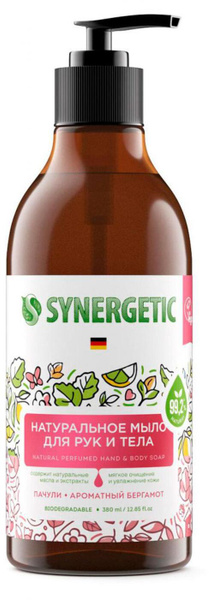 Synergetic Жидкое мыло 380 мл - купить с доставкой по выгодным ценам в интернет-магазине OZON ...