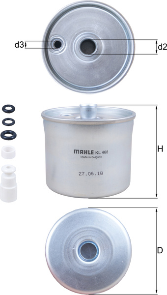 KL 468 MAHLE Фильтр топливный LAND ROVER: WFL000010, WFL100160, LAND ...