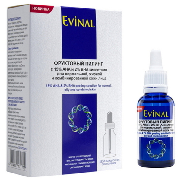 Evinal Bio, Фруктовый пилинг для лица, 30 мл - купить с доставкой по ...