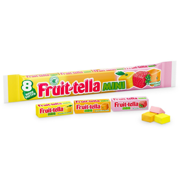 Конфеты жевательные Fruittella Mini Мультипак, 88 г - купить с ...