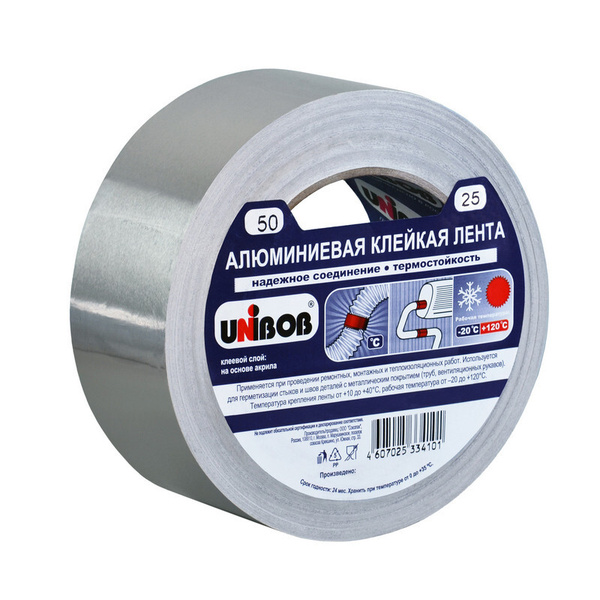 Клейкая лента канцелярская Unibob 50 мм x 25 м, 1 шт. - купить с ...