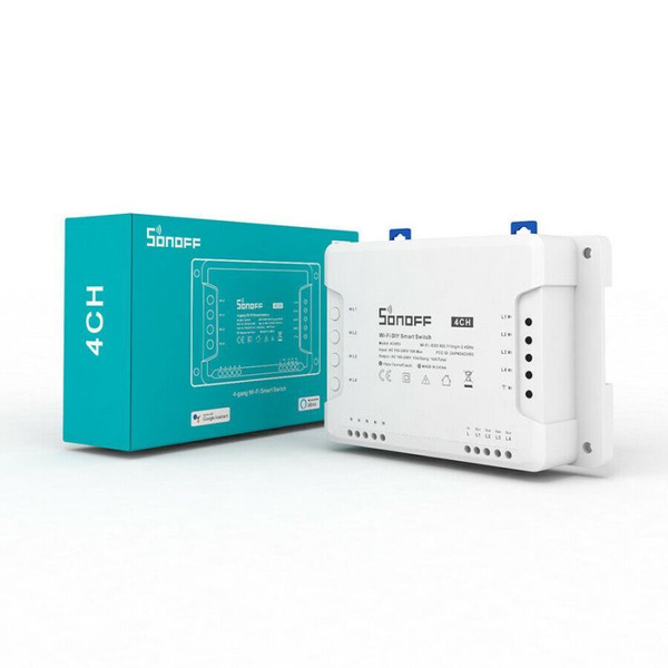 Релейный модуль 4 х канальный Wi Fi Sonoff 4ch R3 4chr3 Wifi Реле
