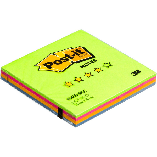 Стикеры Post-it 654-RB 76х76 Весен. радуга,100л - купить с доставкой по ...