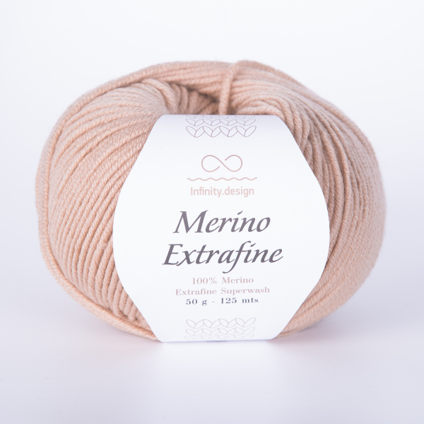 Пряжа для вязания Infinity Design Merino Extrafine (2650 Beige) 5 ...