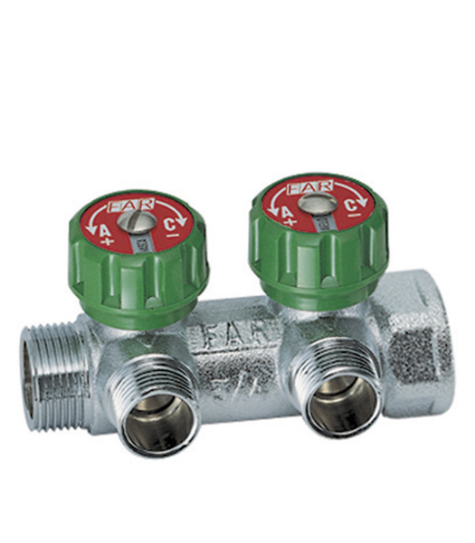 коллектор FAR 3/4X1/2 2 выхода плоский - купить в интернет-магазине ...