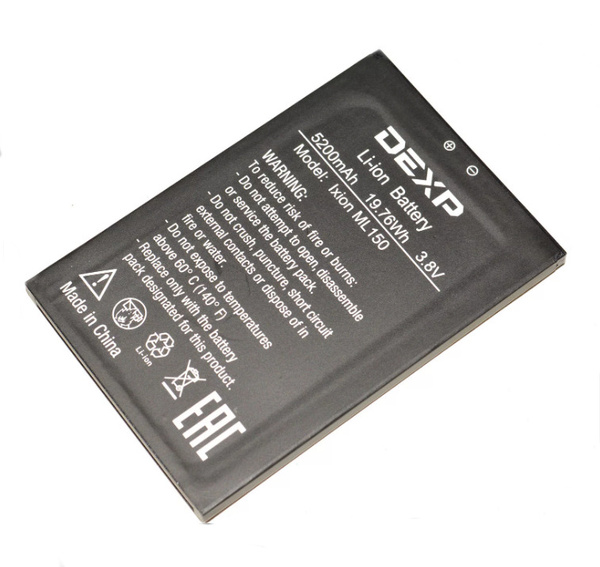 Аккумуляторная батарея 5200mAh на телефон DEXP Ixion ML250 Amper M - купить с доставкой по ...