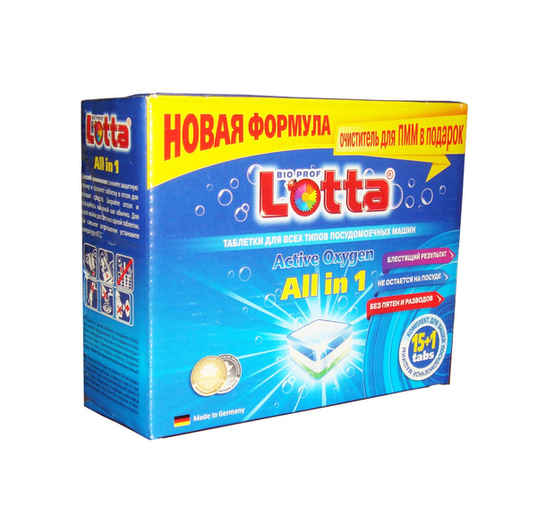 Таблетки для посудомоечной машины LOTTA All in 1 НЕ растворимая ...