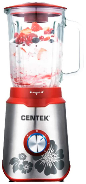Блендер Centek CT-1327 сталь/красный купить по низкой цене с доставкой в интернет-магазине OZON ...