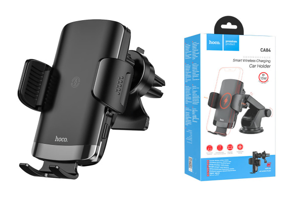 Держатель автомобильный hoco CA84 Avangard smart wireless charging car ...