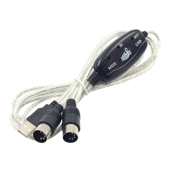 Профессиональный USB IN-OUT MIDI-кабель-адаптер Преобразователь ...