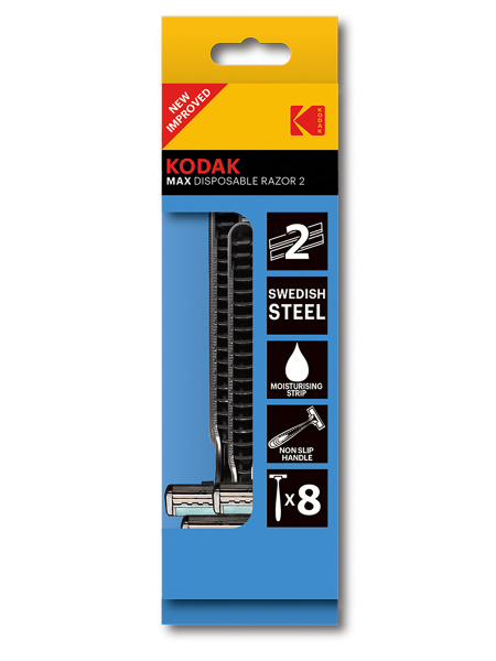 Kodak Disposable Razor MAX 2, blue, станок одноразовый (8 шт. в ...