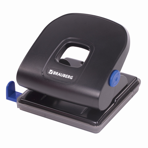 Дырокол металлический BRAUBERG "Extra", до 30 листов, черный, 229092 ...