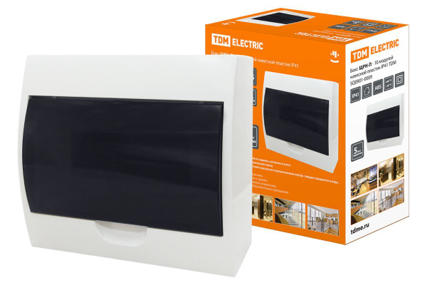 Бокс ЩРН-П-10 модулей навесной пластик IP41 TDM - купить по выгодной цене в интернет-магазине ...
