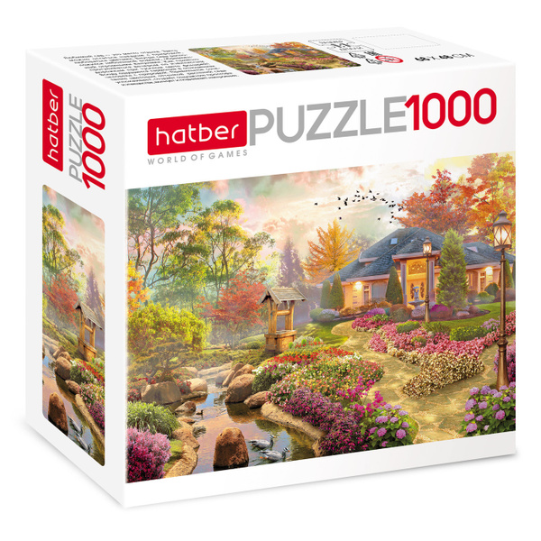 Пазлы Hatber 1000 элементов 680х480мм "Любимый сад" - купить с доставкой по выгодным ценам в ...