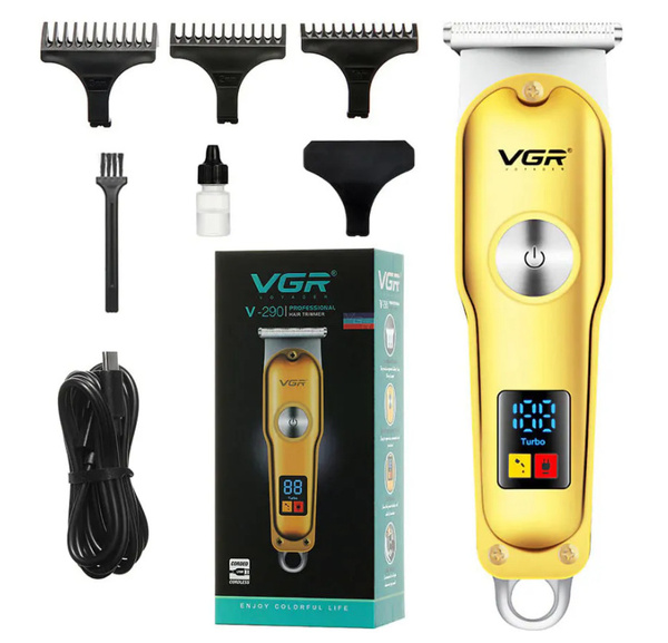 Машинка для стрижки VGR V-290-11, золотой - купить по выгодным ценам в интернет-магазине OZON ...