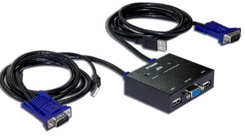 KVM-переключатель D-Link KVM-221/C1A разъемы VGA и USB - купить с ...