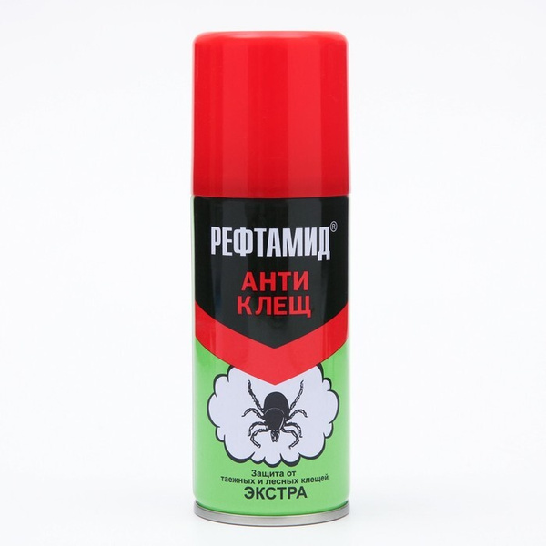 Аэрозоль "Рефтамид", Антиклещ, Экстра, 100 мл - купить с доставкой по ...