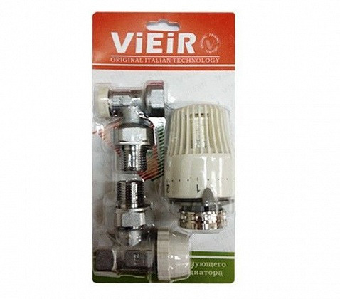 Комплект терморегулирующий угловой 3/4 Vieir - купить по низкой цене в интернет-магазине OZON ...