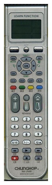 Пульт ДУ Пульт Chunghop RM-L968 E silver обучаемый 6в1 (5+AIR) (ЖК-дисп ...