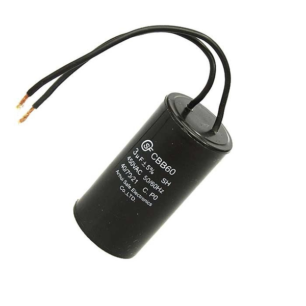 Пусковой конденсатор CBB60 3uF 450V WIRE / SAIFU купить на OZON по ...