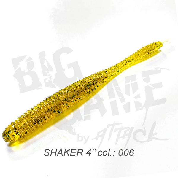 Силиконовые приманки ATTACK Shaker 4" цвет #006 (7 шт/упак) - купить по доступной цене в ...