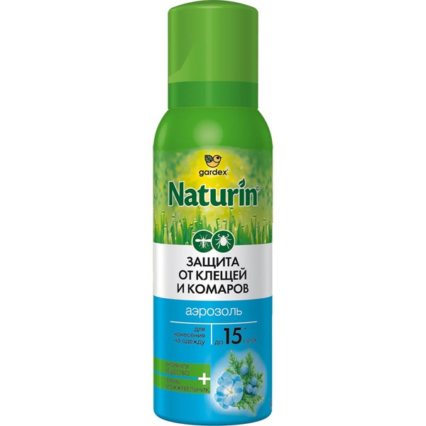 Naturin Аэрозоль от комаров и клещей на одежду 100мл - купить с ...