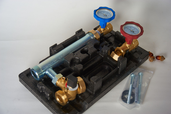 Насосная группа с трехходовым смесительным клапаном ZEISSLER NG-MK-0101 ,без насоса - купить в ...