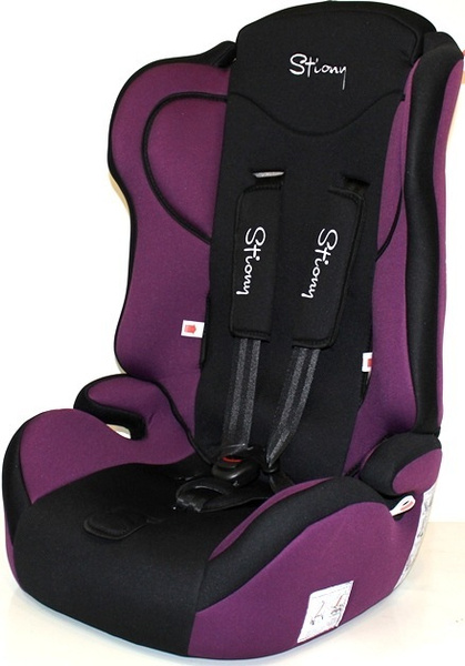 Автокресло 513 без вкладыша "Мони" (Фиолетовый) Stiony 1-2-3 от 9 до 36 ...