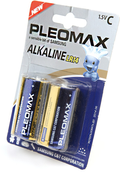 Pleomax Батарейка C, Щелочной тип, 1,5 В, 2 шт - купить с доставкой по ...