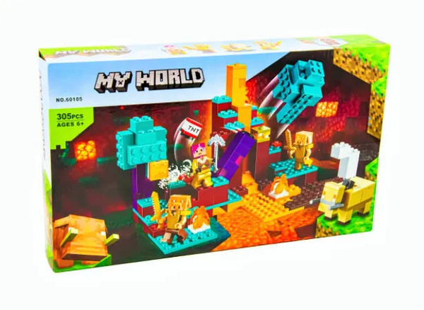 Конструктор майнкрафт MY WORLD "Искаженный лес" Детям, подросткам World ...