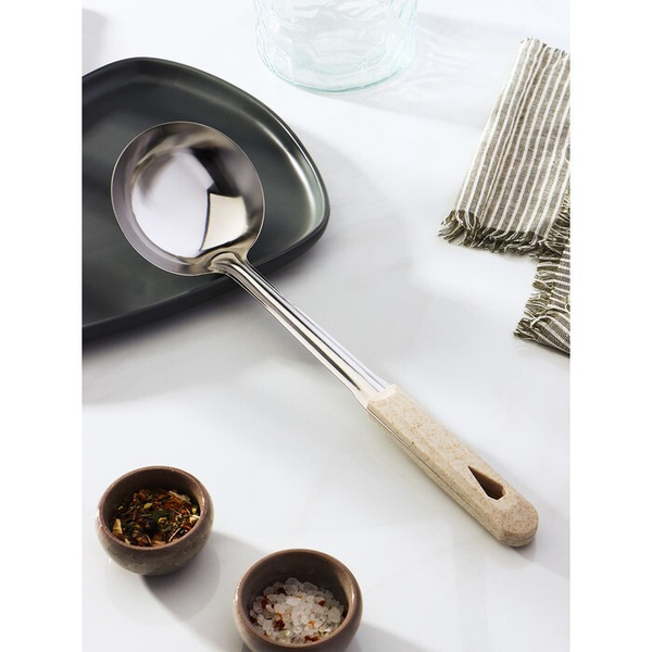 Половник из нержавеющей стали Доляна Соната , 150 мл, 34 см - купить с ...