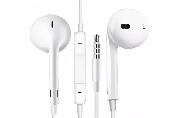 Наушники Вкладыши Apple EarPods (jack 3,5) Проводное 16 00000189489 ...