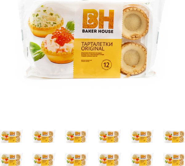 Тарталетки из песочного теста Baker House оригинальные 180г (комплект ...