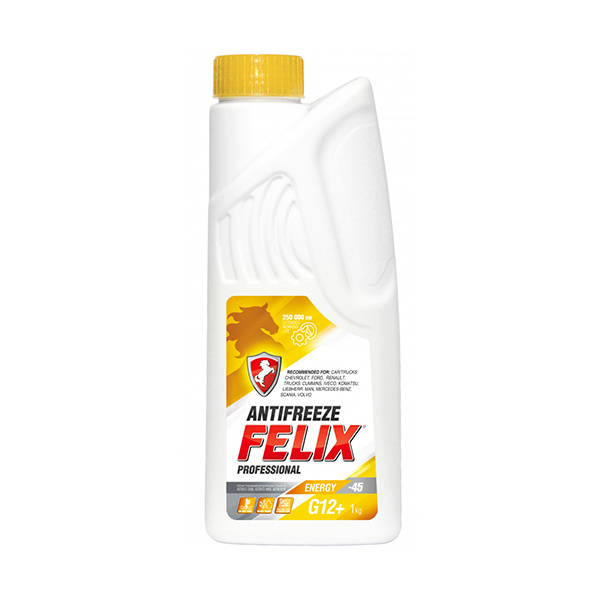 Антифриз FELIX Energy G12+ (Желтый), Готовый раствор купить по выгодной ...
