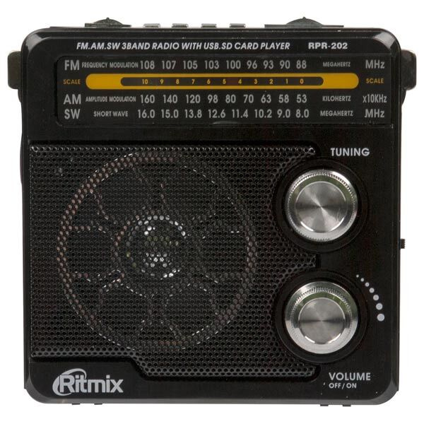 Радиоприемник Ritmix RPR-202 Black купить по низкой цене с доставкой в ...