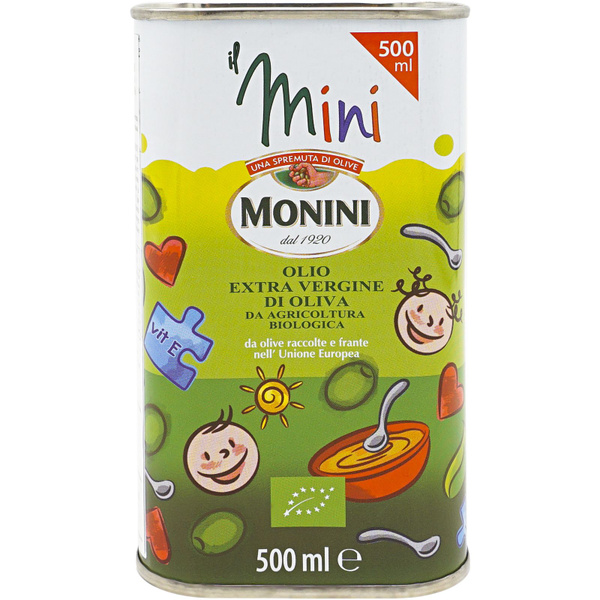 Масло оливковое Monini Mini Bio, 500мл - купить с доставкой по выгодным ценам в интернет ...
