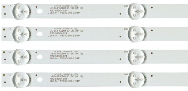 LED-подсветка JS-D-JP50DM-101EC (комплект 4 планки) BBK 50LEM-1058/FT2C ...