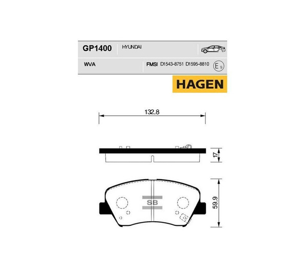 Колодки тормозные Sangsin Brake GP1400 - купить по низким ценам в ...