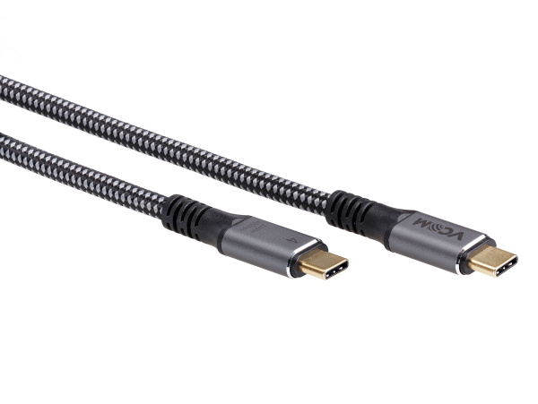 Кабель Usb Type C Vcom Cu541m 1 2m Usb 4 купить по низкой цене в интернет магазине Ozon