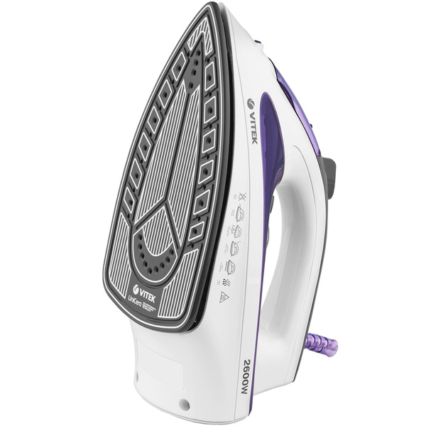Утюг VITEK VT-8356 2600 Вт, увлажнение, пар, керамическая подошва Керамическое покрытие - купить ...