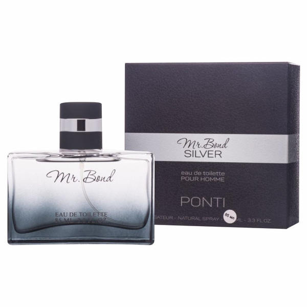 Понти Парфюм Ponti Parfum мужская Mr.Bond Silver 85 мл Туалетная вода 85 мл (760733753)