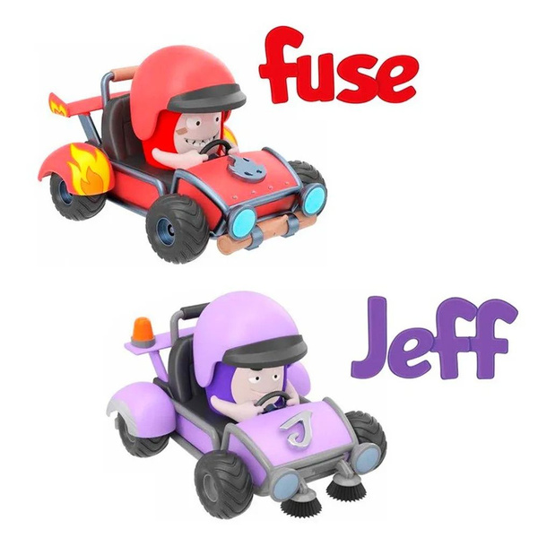 Игровой набор фигурки Фьюз и Джеф гонщики на мини-картингах (Чуддики ...