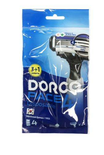 DORCO Бритвы одноразовые PACE 4, 4-лезвийные, плавающая головка ...
