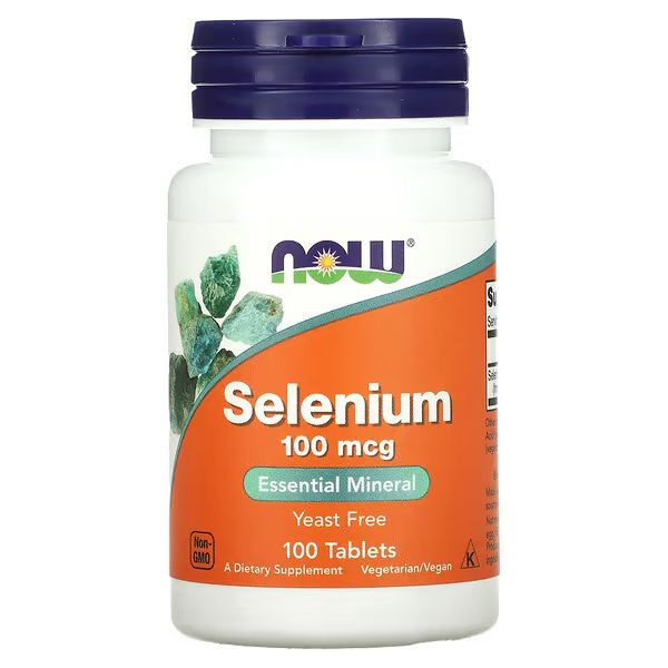 Селен NOW Selenium 100 мкг (100 таблеток массой 405 мг) - купить с ...
