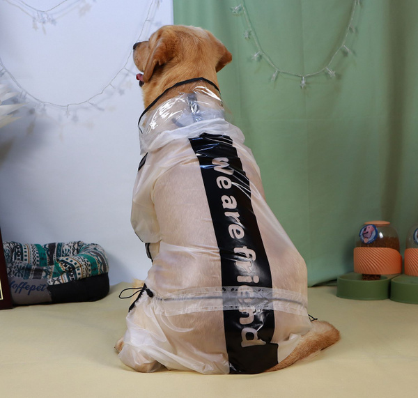 Дождевик-комбинезон Rexy crew прозрачный для собак средних и крупных пород, размер 3XL - купить ...