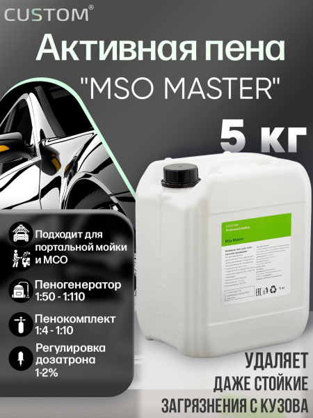 Автошампунь CUSTOM MSO MASTER купить по выгодной цене в интернет ...