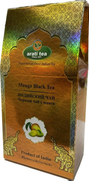 Чай ARATI TEA "Mango Black Tea" черный Ассам манго 80 г - купить с ...