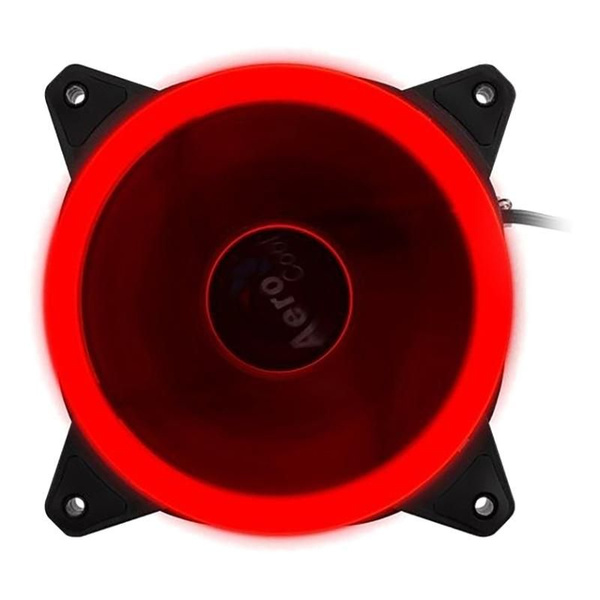 Вентилятор Aerocool REV RED 120 120x120 3-pin 15dB 153gr LED Ret ...