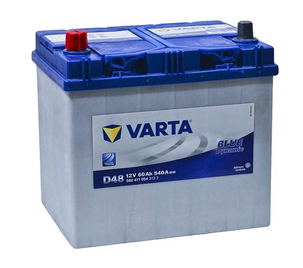 Varta Аккумулятор автомобильный, 60 А•ч, Обратная (-/+) полярность ...